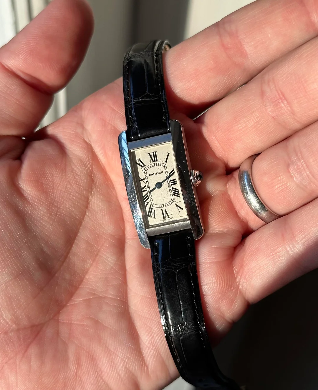 Cartier Tank Americaine Small 18k White Gold