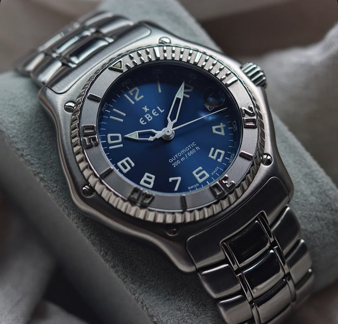 EBEL Discovery Ref. 9080341 - Rare Blue Dial Mechanical Variant ...