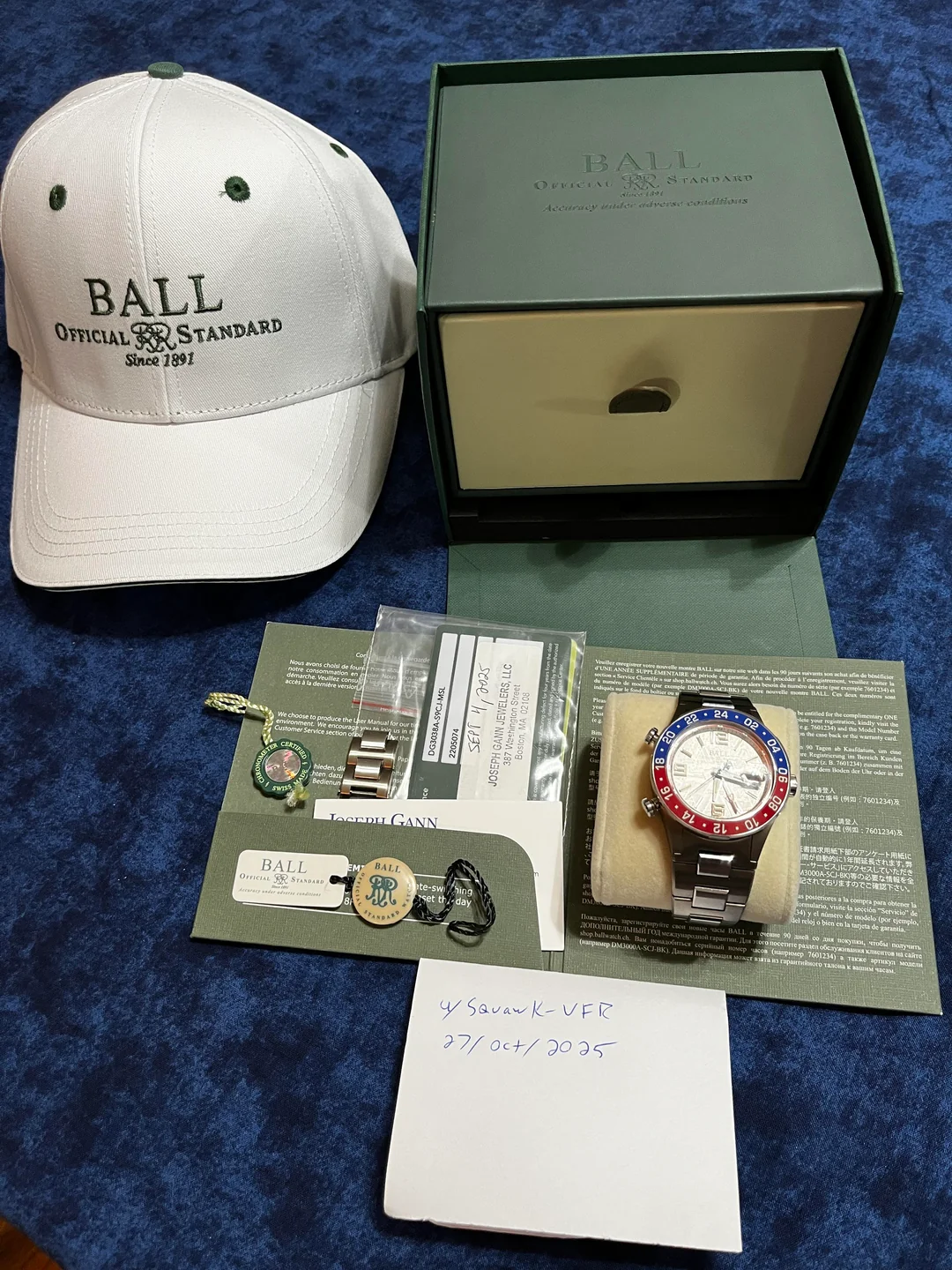Ball Roadmaster Pilot GMT Meteorite Full Set