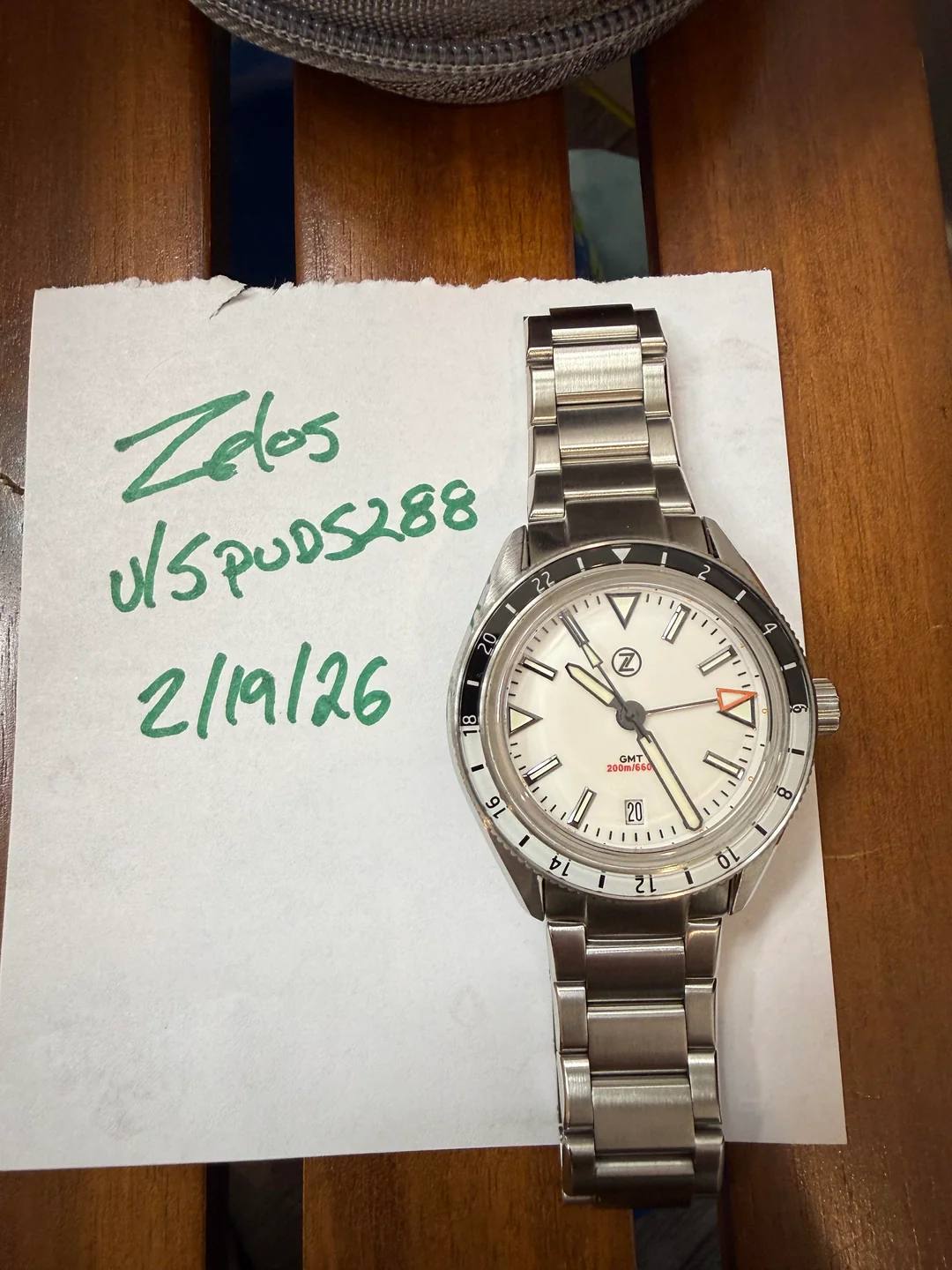 Zelos Horizons GMT V2 ETA 2893 Full Lume Dial - $549