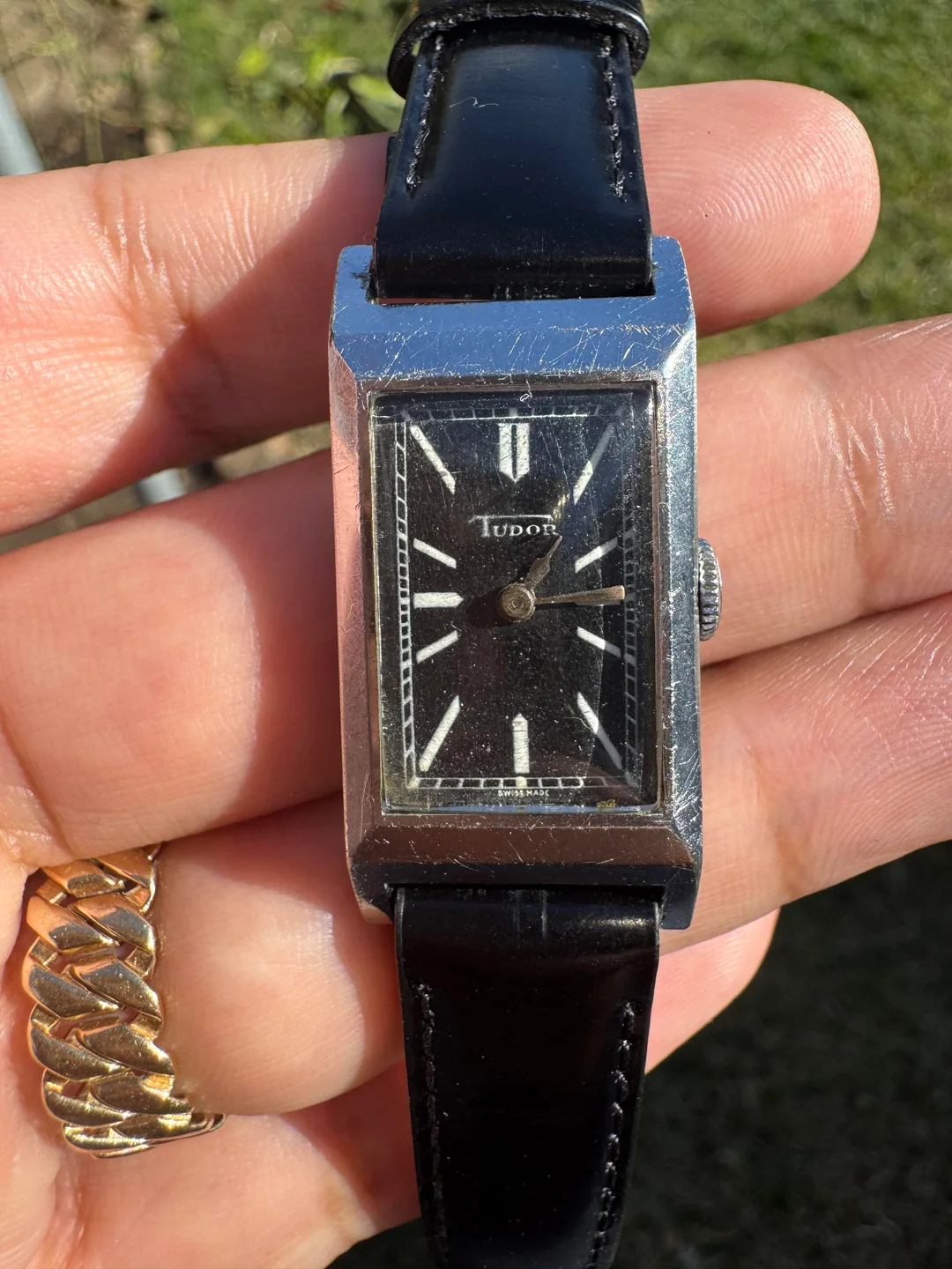 Vintage Tudor Tank - Rolex Signed Case