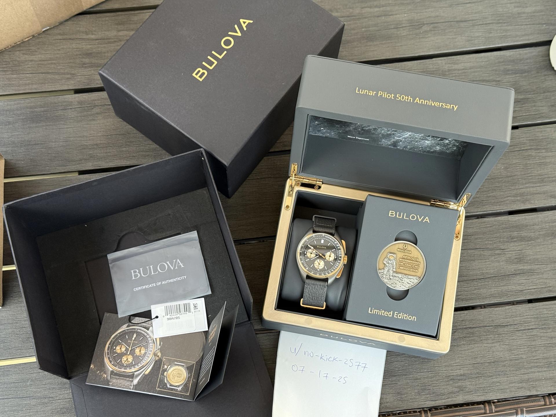 Bulova Lunar Pilot Grade 5 Titanium - 50th Anniversary Limited Edition ...