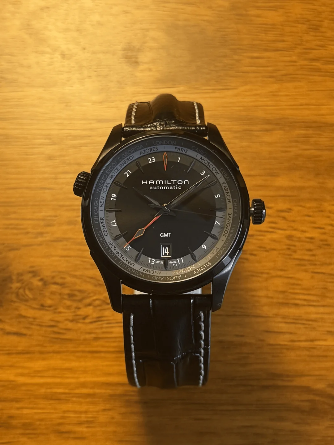 Hamilton Jazzmaster GMT Worldtimer Full Black Limited Edition PRICE ...