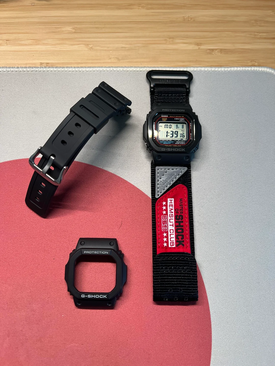 Titanium Mod Casio G-Shock GWM5610-1 with original Solar Black Resin