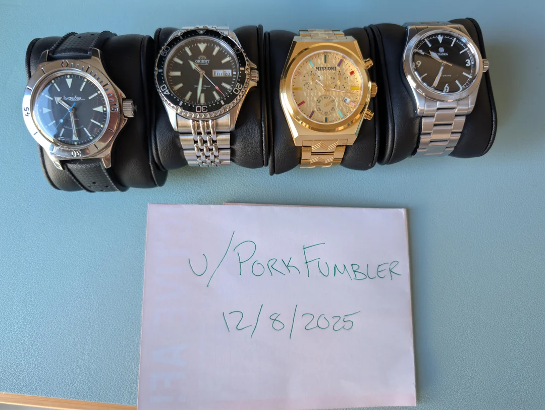 Traska Summiteer 36mm v4 w/on the fly micro ($350 OBO), Orient Kamasu ...