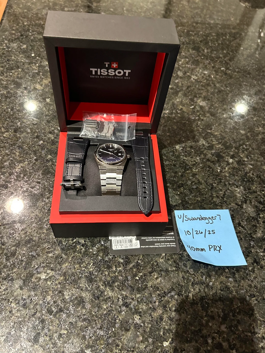 Tissot PRX Powermatic 80 gradient dial MINT