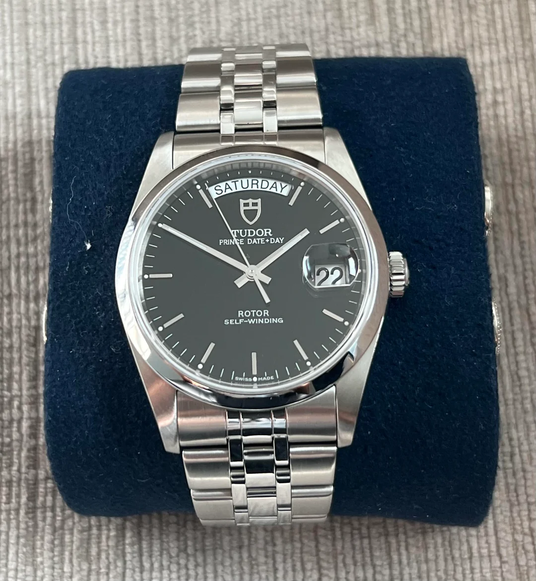 Tudor Prince Date + Day 76200 Black Dial Serviced by Tudor November, 2025