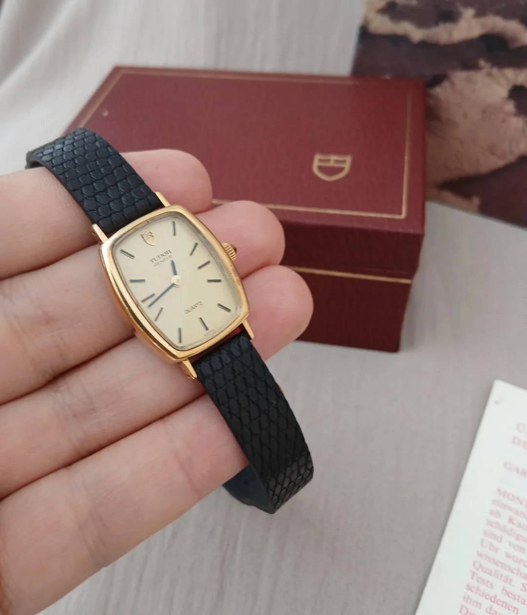 Excellent Tudor Geneve Ref 9509 Tank Rare Ladies Watch VINTAGE BOXED ...