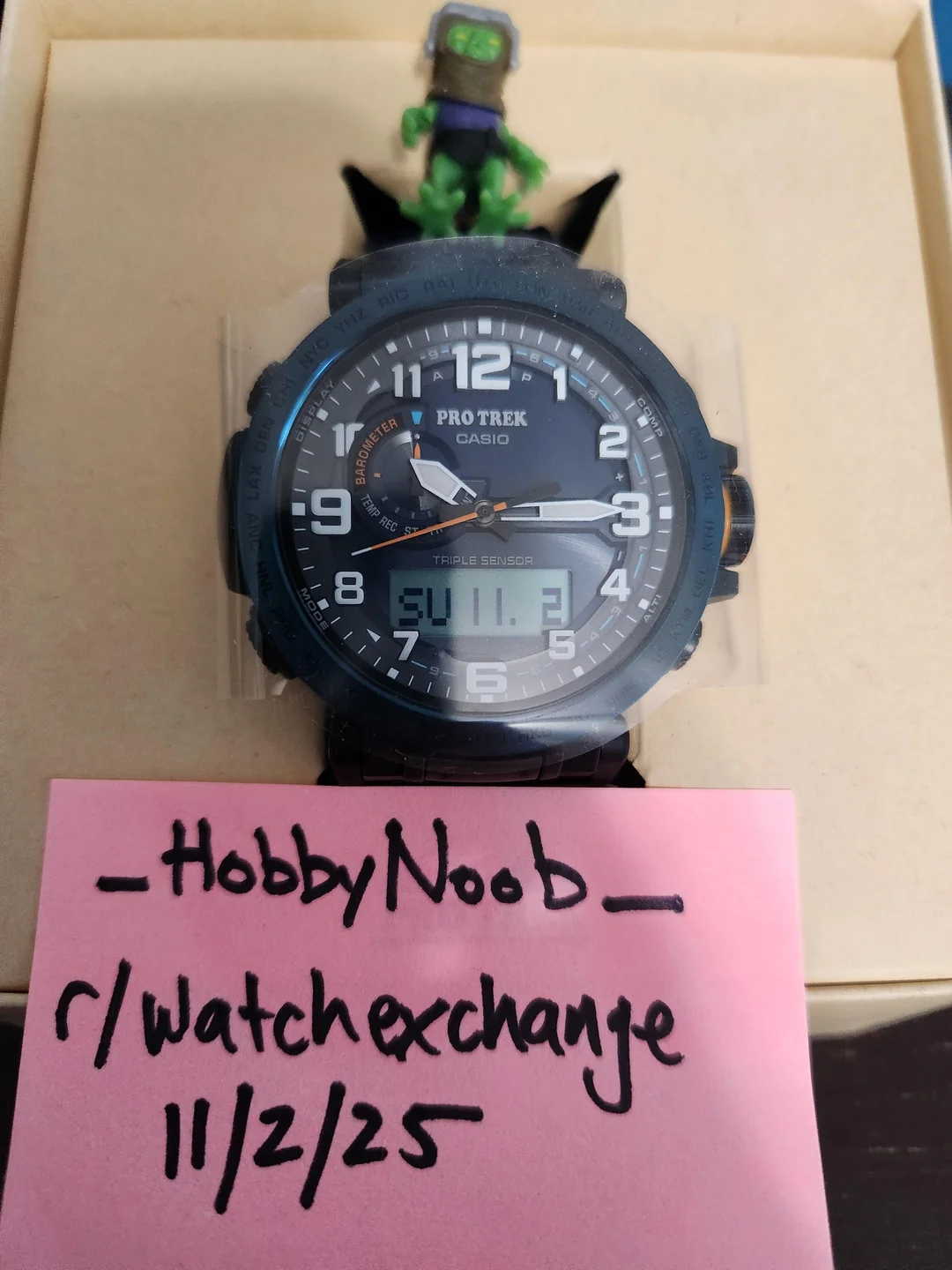 New Casio Pro Trek Tough Solar Triple Sensor PRG601 $179