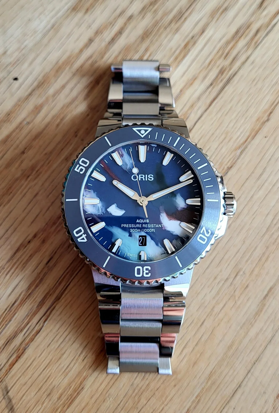 Oris Aquis Upcycle 43mm, 2025 AD purchased