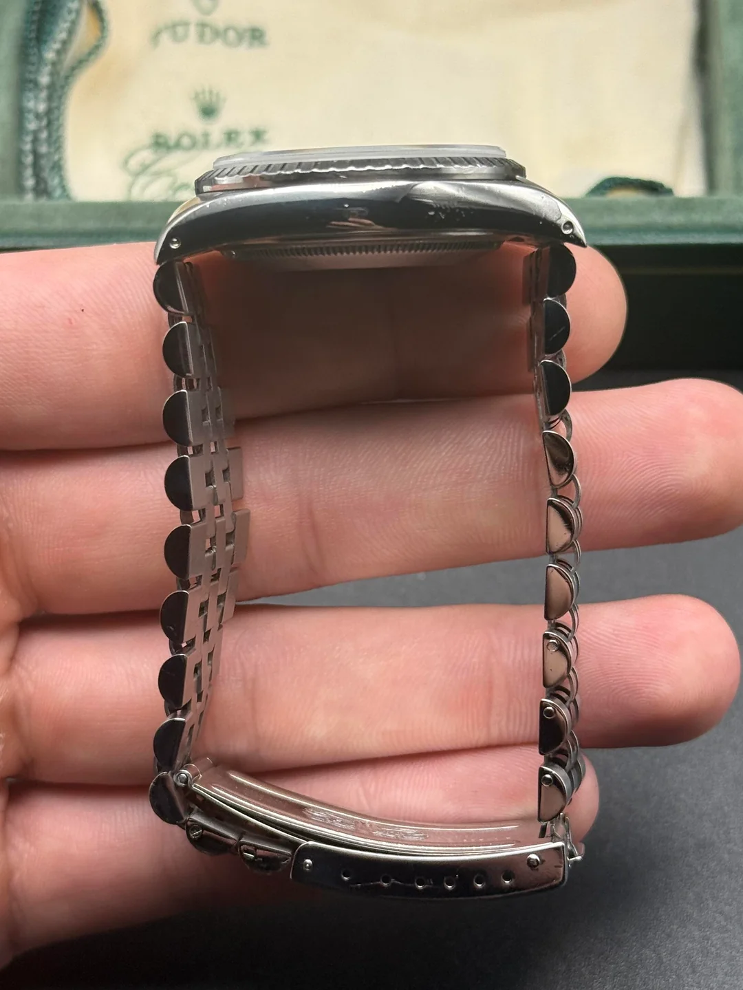 Rolex DateJust 16220 X Serial Grey Tapestry Box and Papers