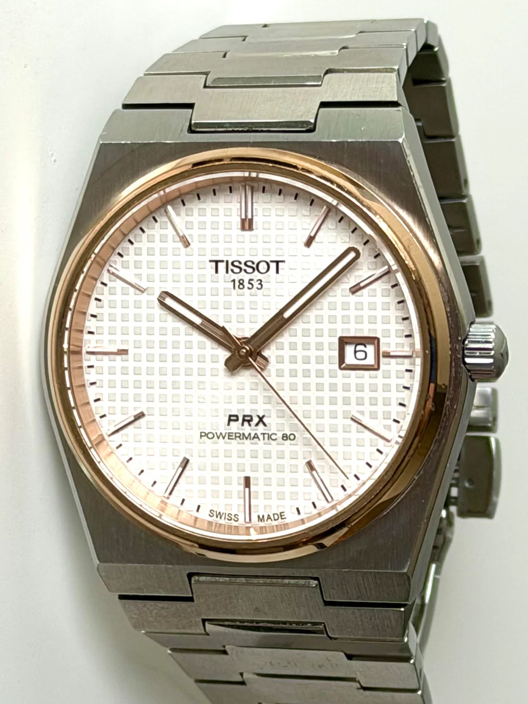 Tissot PRX Powermatic 80 White & Rose Gold 40mm